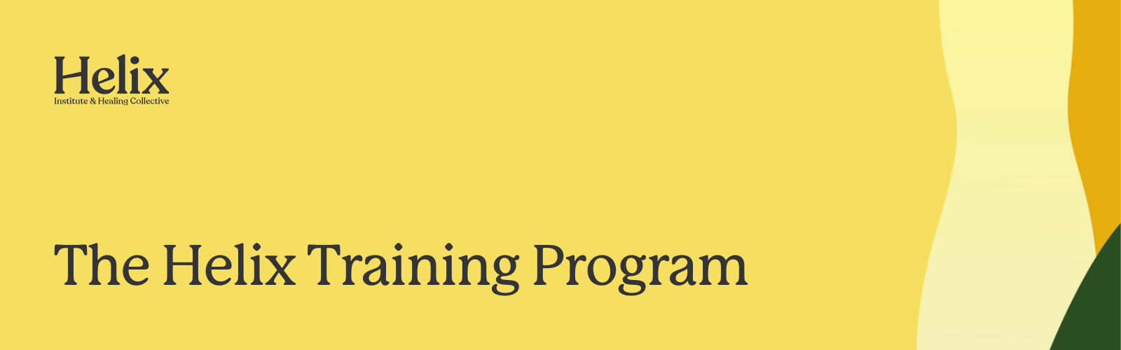 The Helix Training Program | Helix Healing Collective