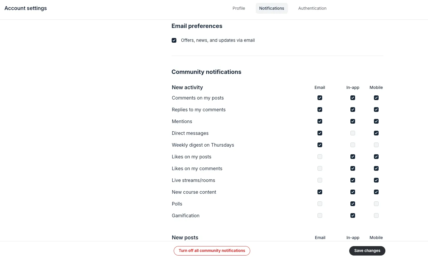 Manage your notification preferences | Circle Knowledge Base