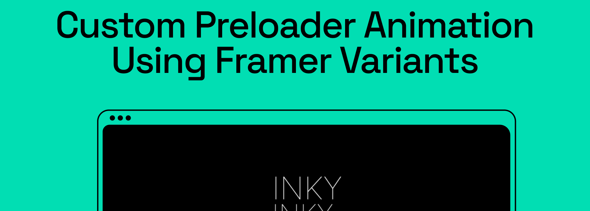 Custom Preloader Animation In Framer | Without Code | Only Variants ...