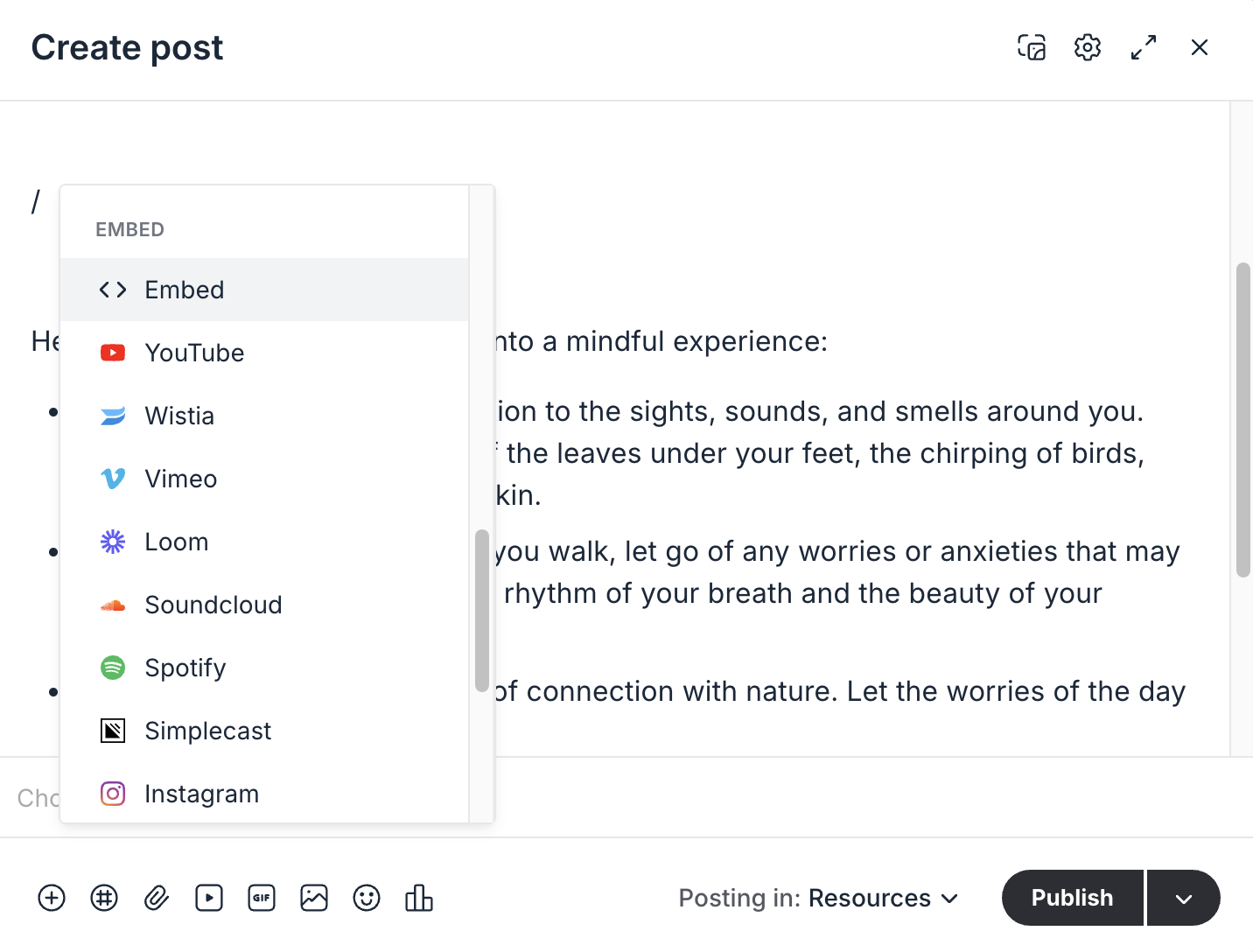 Guide to embedding media in your community | Circle Knowledge Base