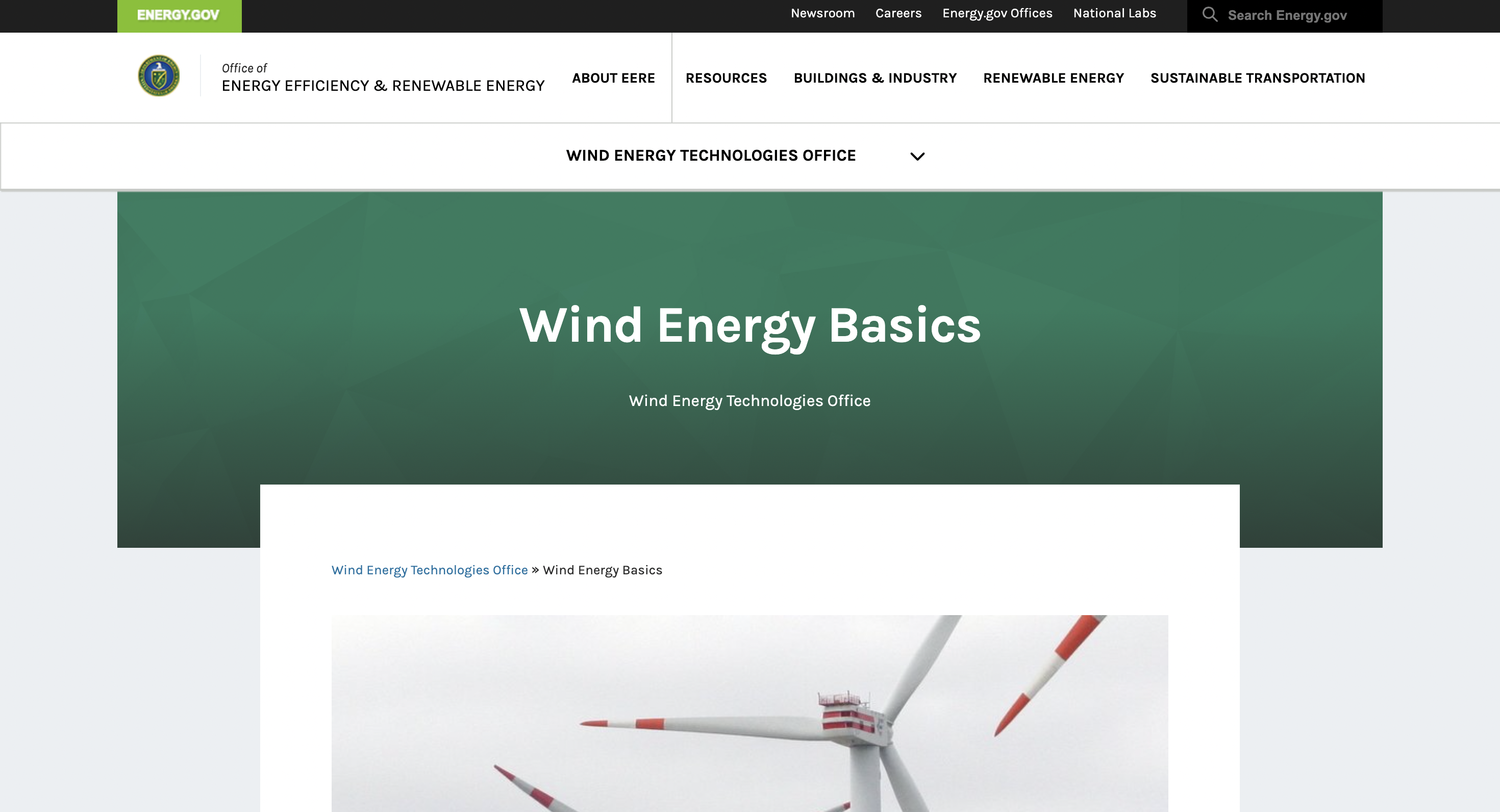 Wind Energy Basics - Energy.gov | The Climate Club