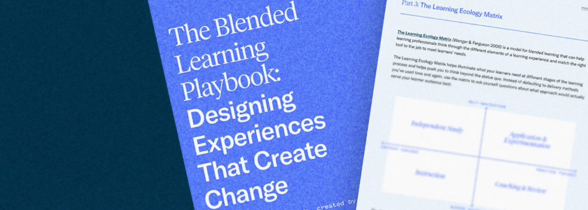 The Blended Learning Playbook: Designing Experiences That Create Change ...