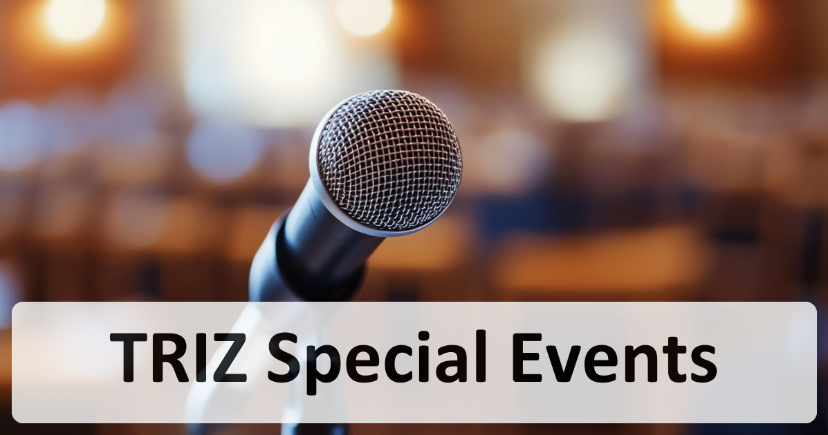 TRIZ Special Events | Expert Talks & Workshops | TRIZ Mastery Hub ...