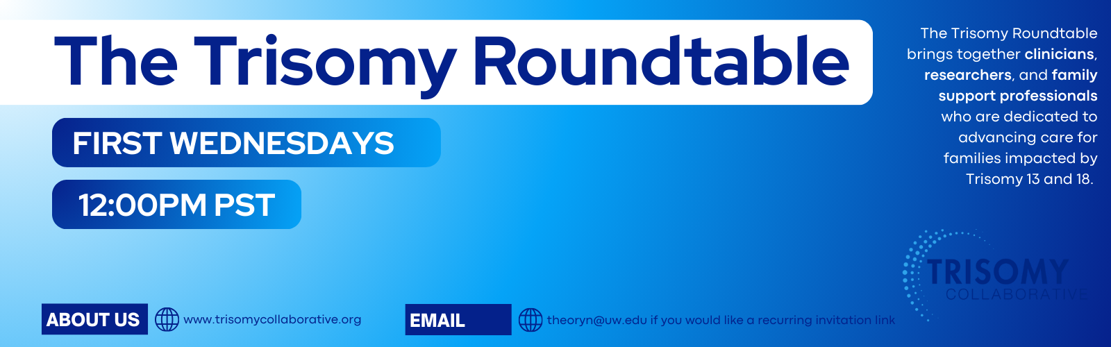 Monthly Forum | Trisomy Roundtable