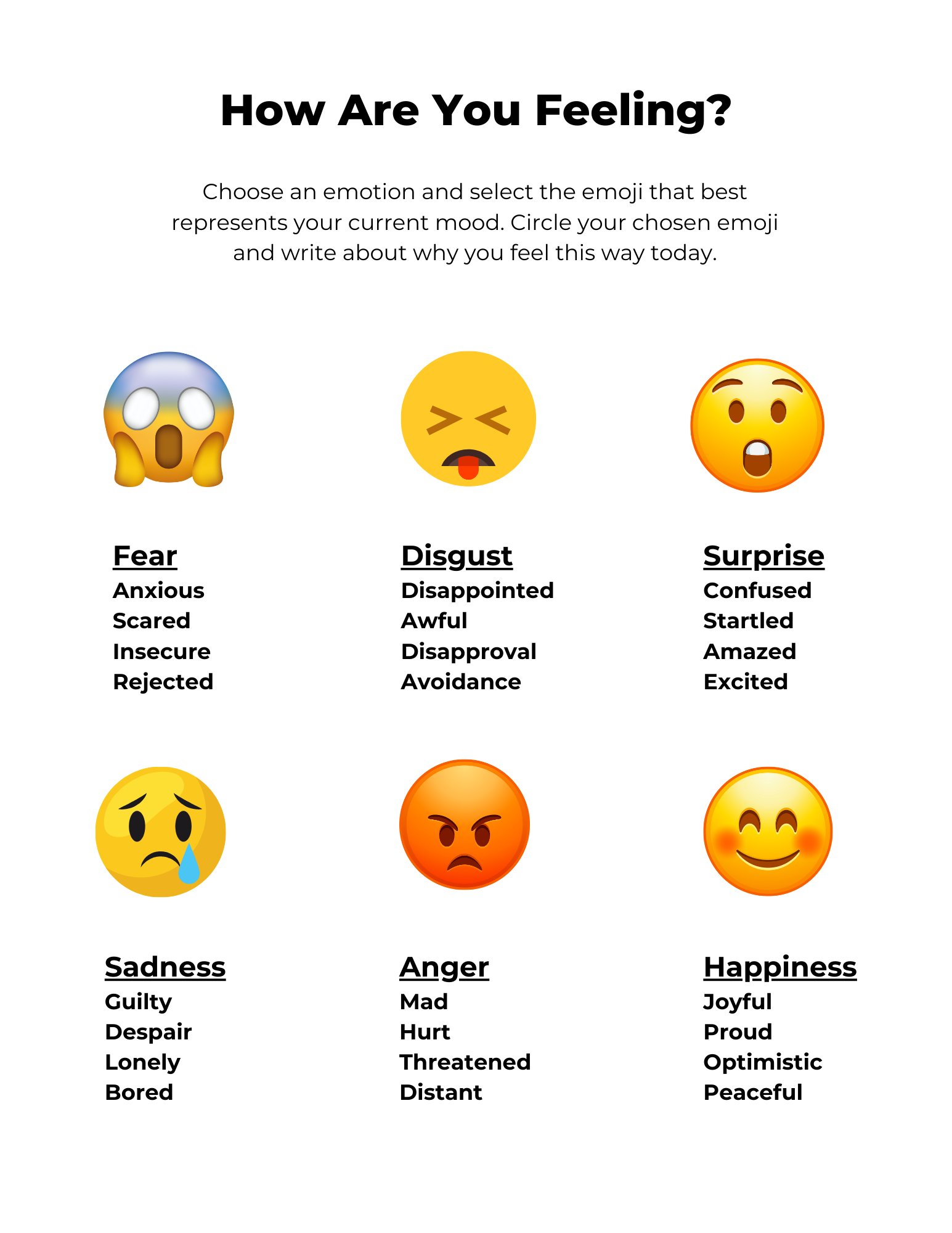Emotions Worksheet Identifying Emotions Worksheets 15 Worksheets.com