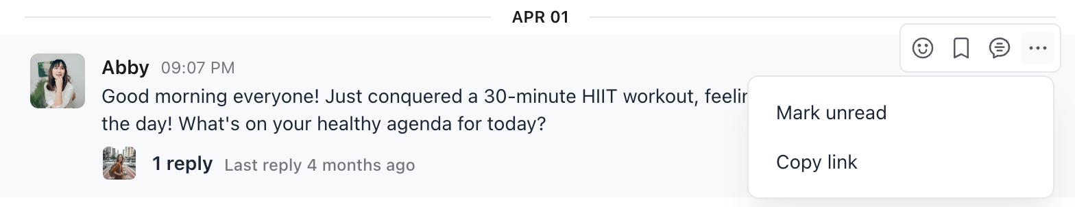 Mark a chat message as unread | Circle Knowledge Base