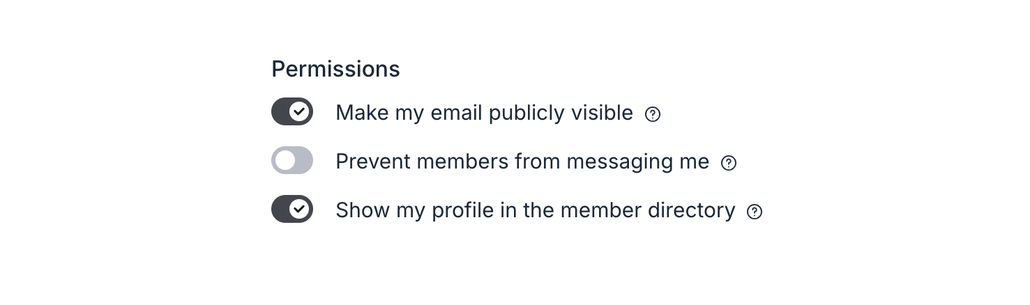 Manage privacy and messaging settings for your account | Circle Knowledge Base