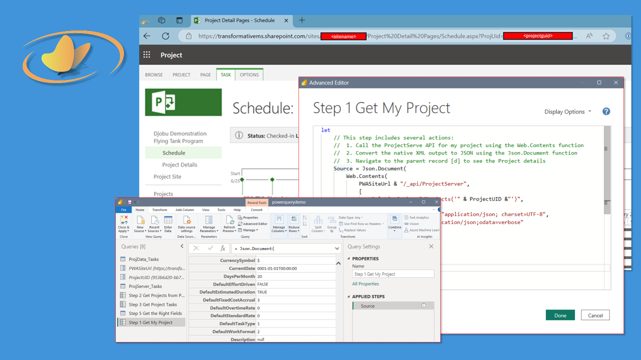 Accessing the ProjectServer API in Power Query | Master Projects for ...