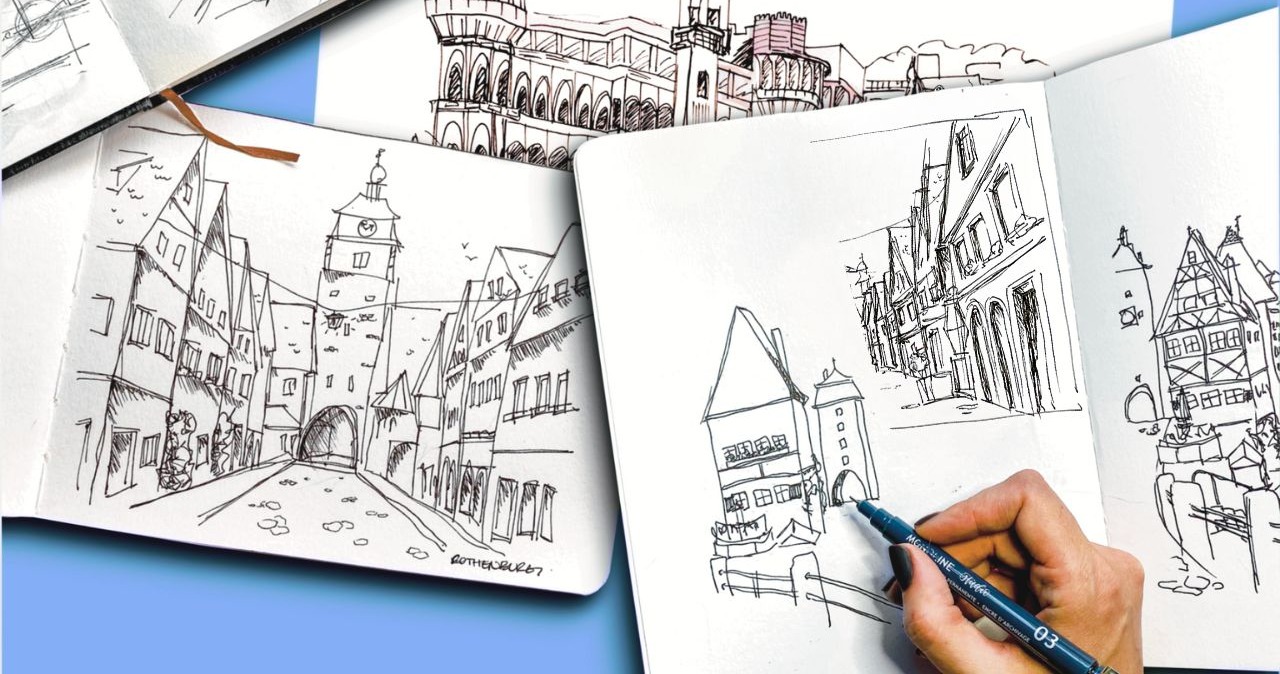 Master Urban Sketching: Learn to Draw Quaint Buildings with One-Point ...