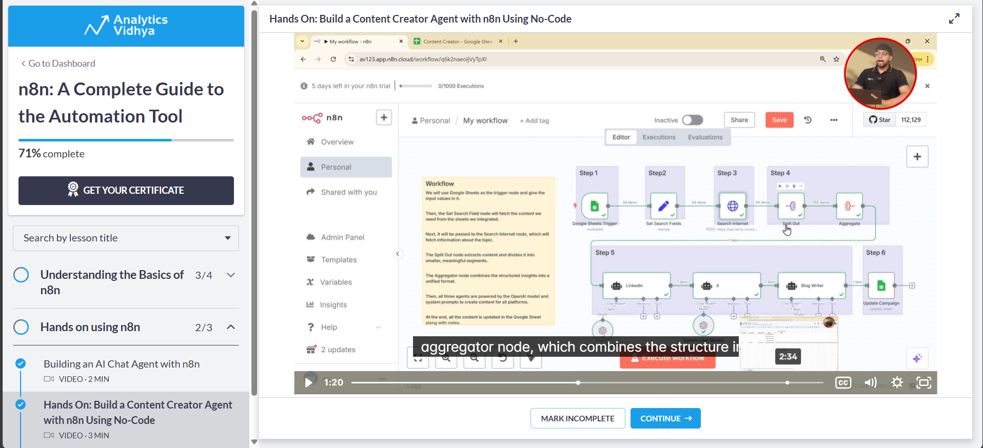 Request for n8n JSON Workflow File | Analytics Vidhya